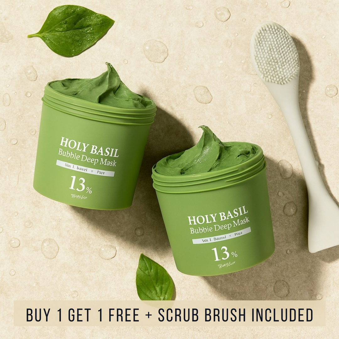 Holy Basil Bubble Deep Mask | Designed To Cleanse Pore Pollutants ...